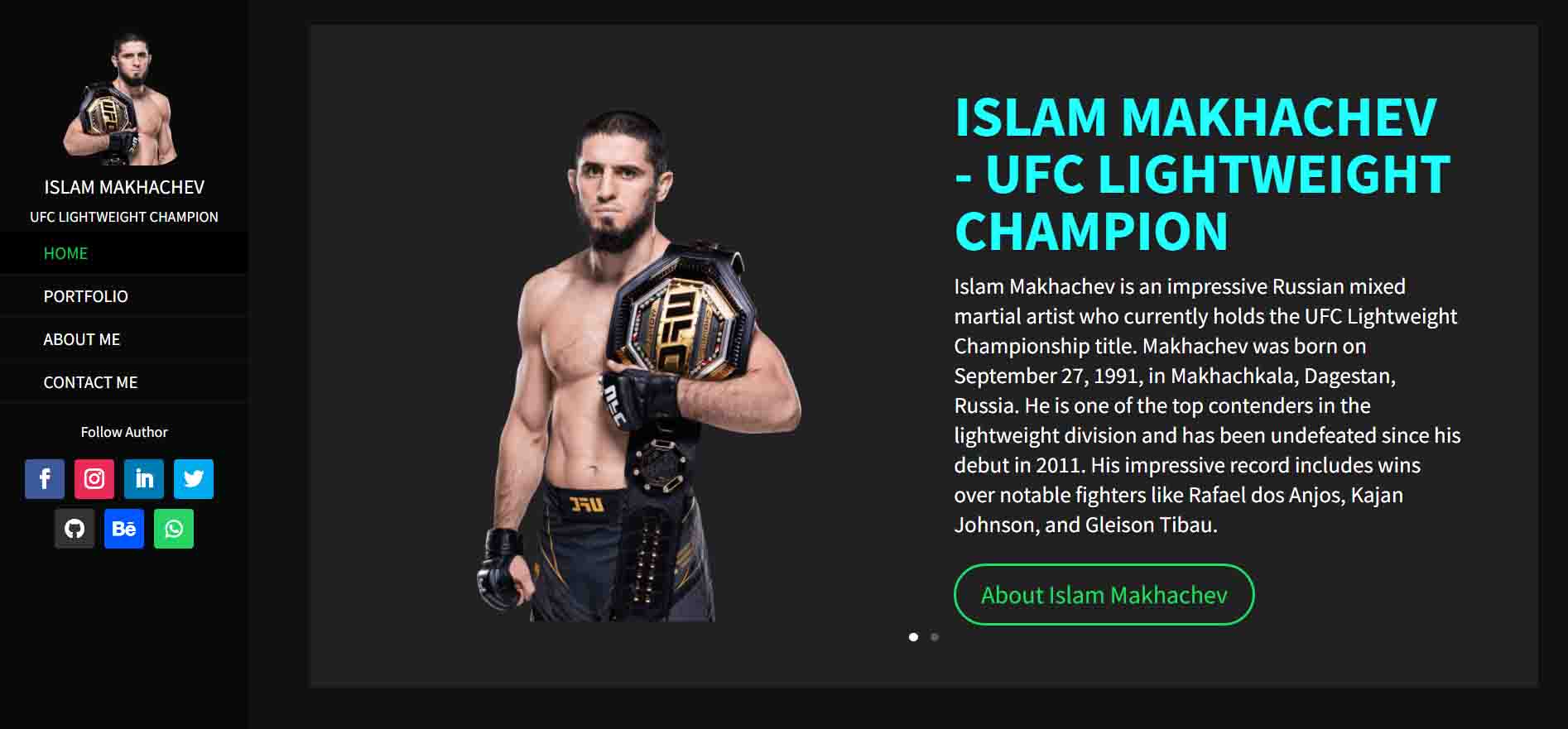 Islam Makhachev | UFC LIGHTWEIGHT CHAMPION